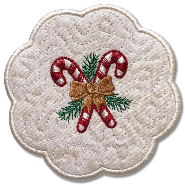 ITH Candy Cane Mat 4x4 - Titania Creations
