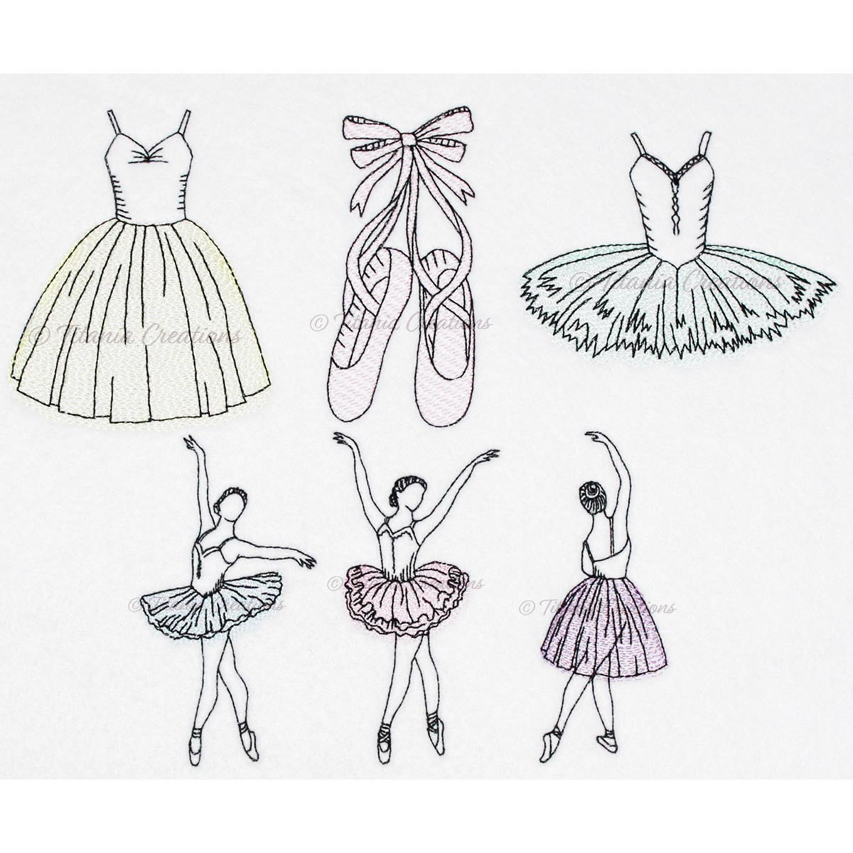 Ballet Set 4x4 5x7 - Titania Creations