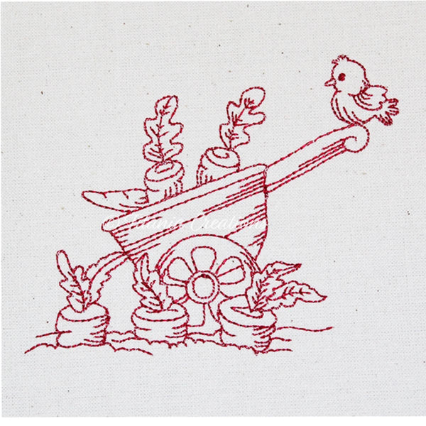 Wheelbarrow 4x4 5x7 - Titania Creations