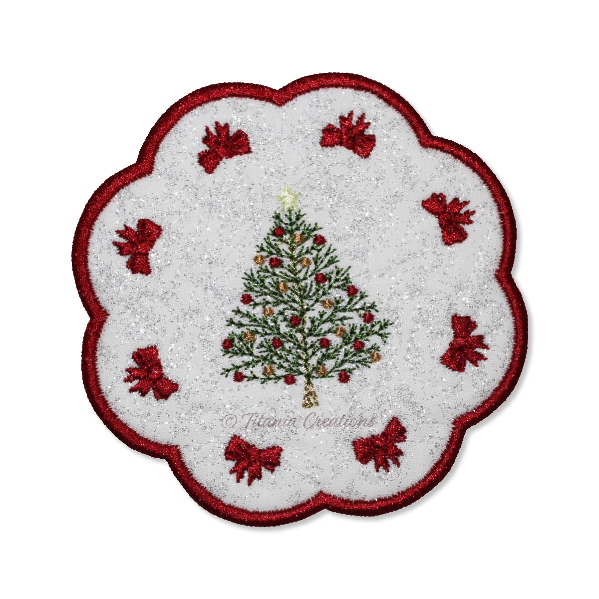 ITH Christmas Tree Mat 4x4 - Titania Creations