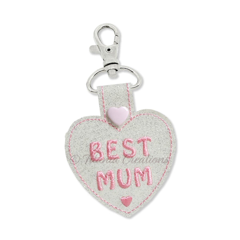 ITH Best Mum Mom Key Fob 4x4 - Titania Creations
