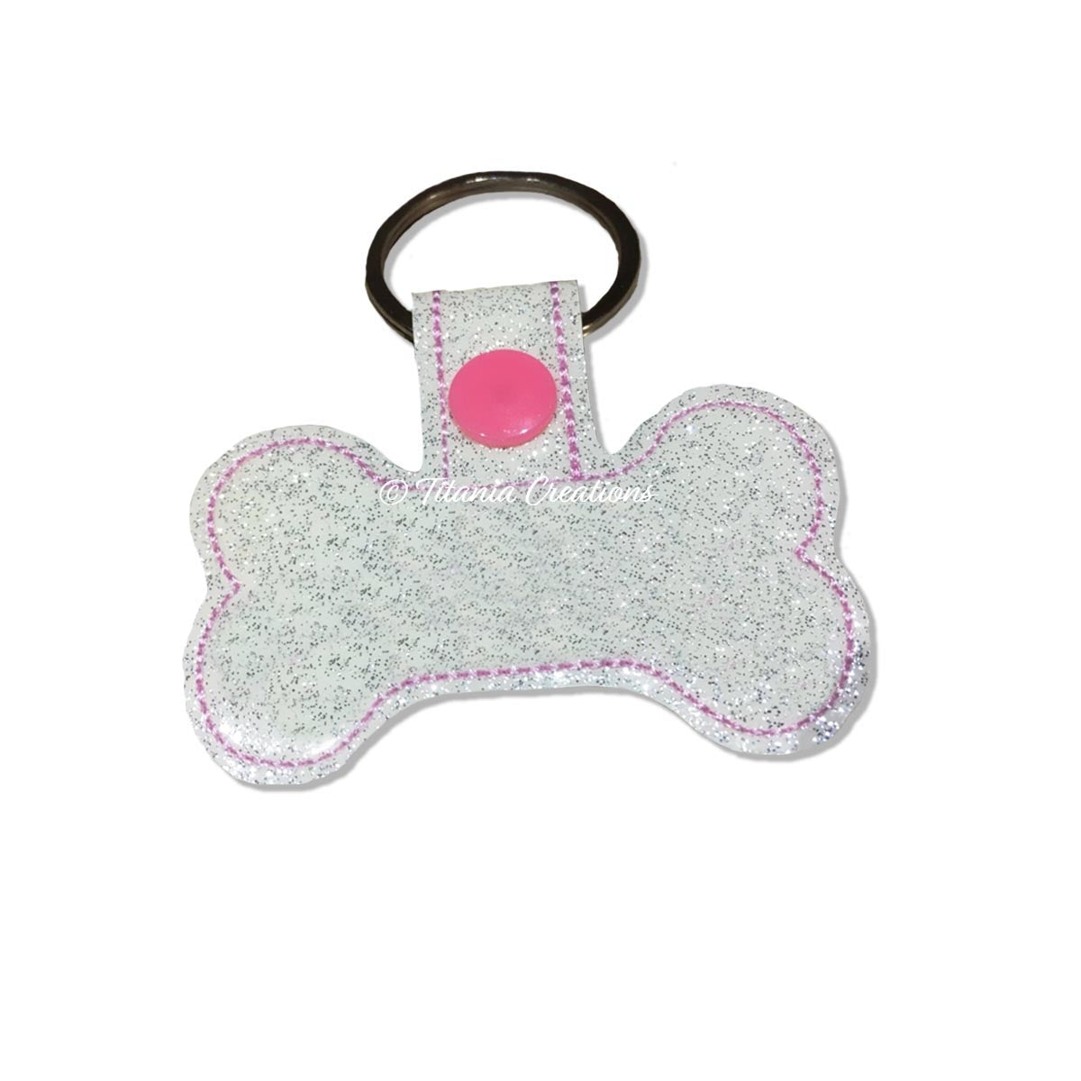 Blank Dog Bone Key Fob 4x4 - Titania Creations