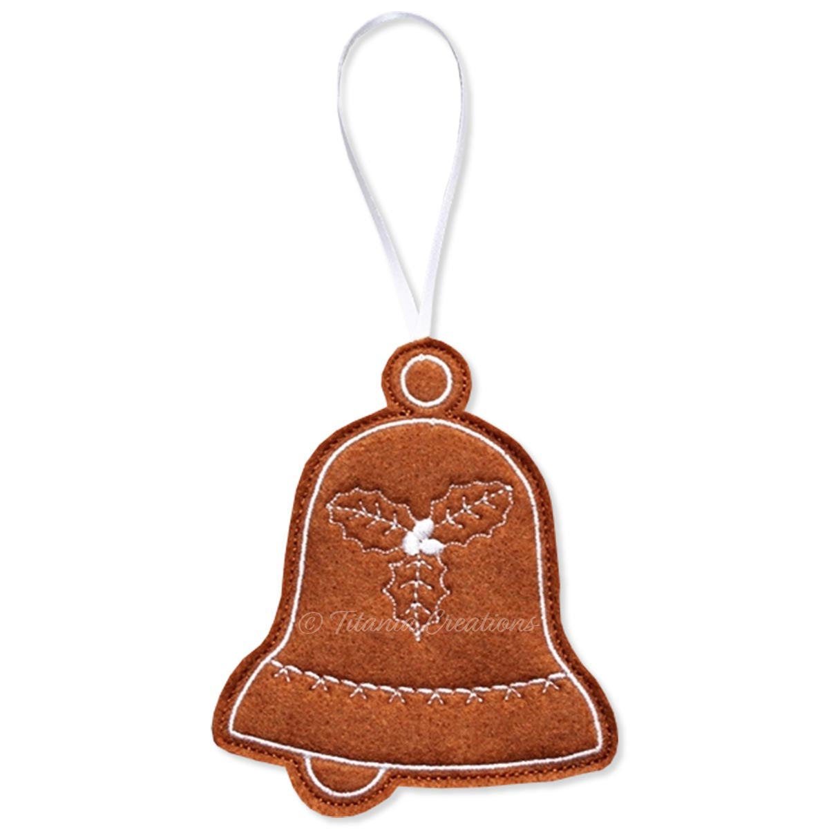 ITH Iced Gingerbread Bell 4x4 - Titania Creations
