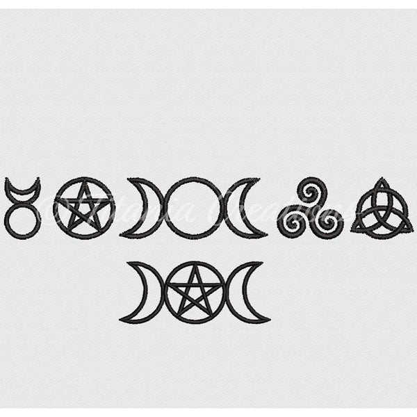 Miniature Pagan Symbols Set of Six - Titania Creations
