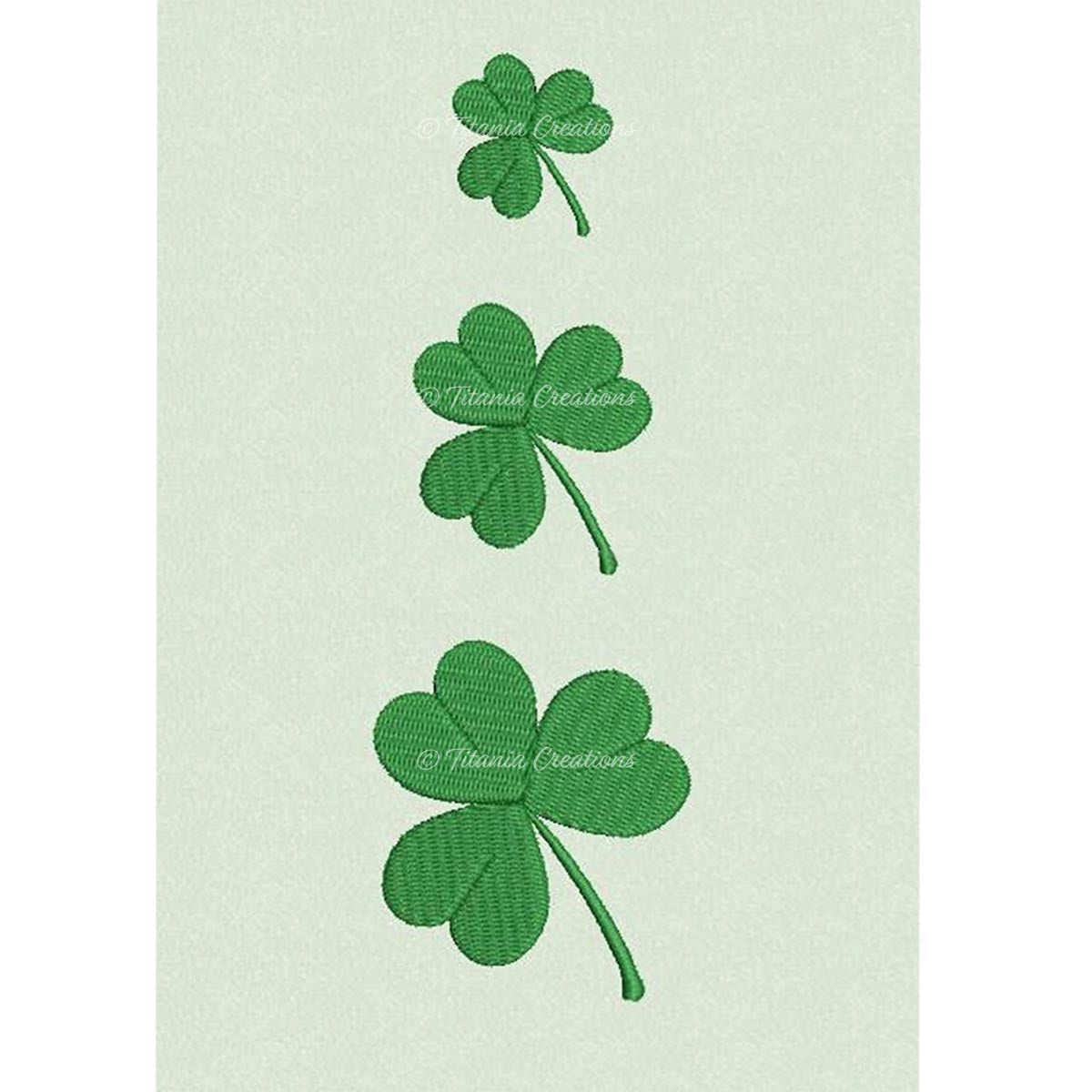 Miniature Shamrock Set of Three - Titania Creations