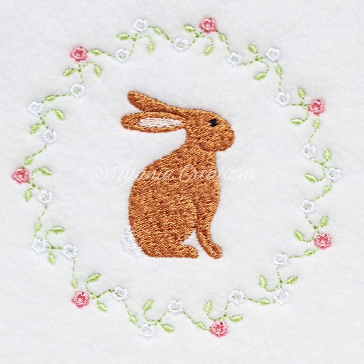 Spring Bunny 4x4 5x7 - Titania Creations